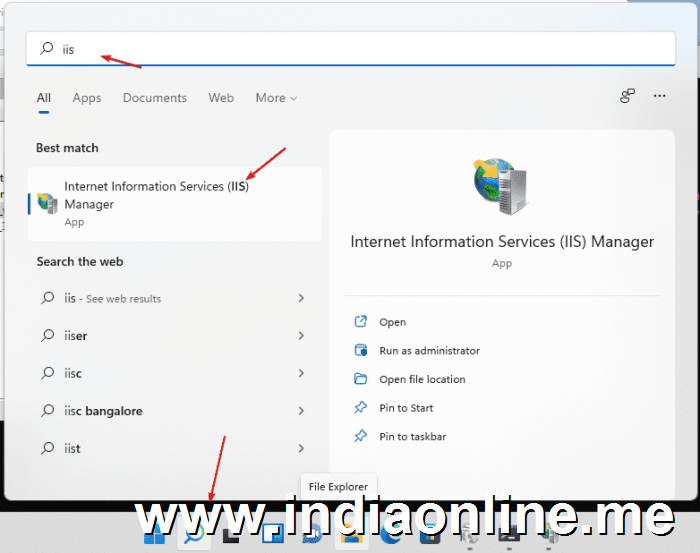 How to enable IIS (Internet Information Services) on Windows 11