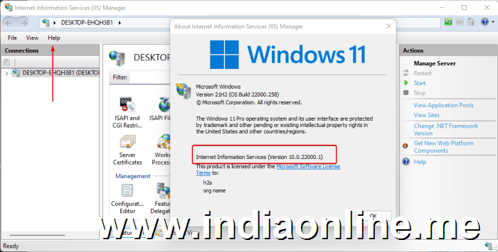 How to enable IIS (Internet Information Services) on Windows 11